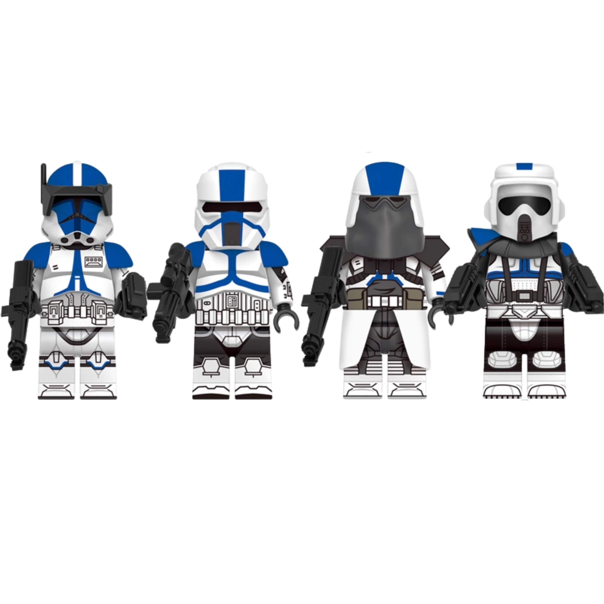 Star Wars 501st Clone Trooper Minifigure Set – Clone, Stormtroopers ...