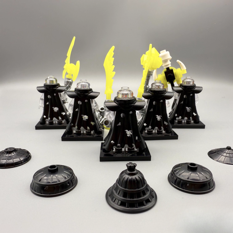 Ninjago Nether Space Shadow Warrior Minifigure Set of 5pcs (Kur, Rox ...